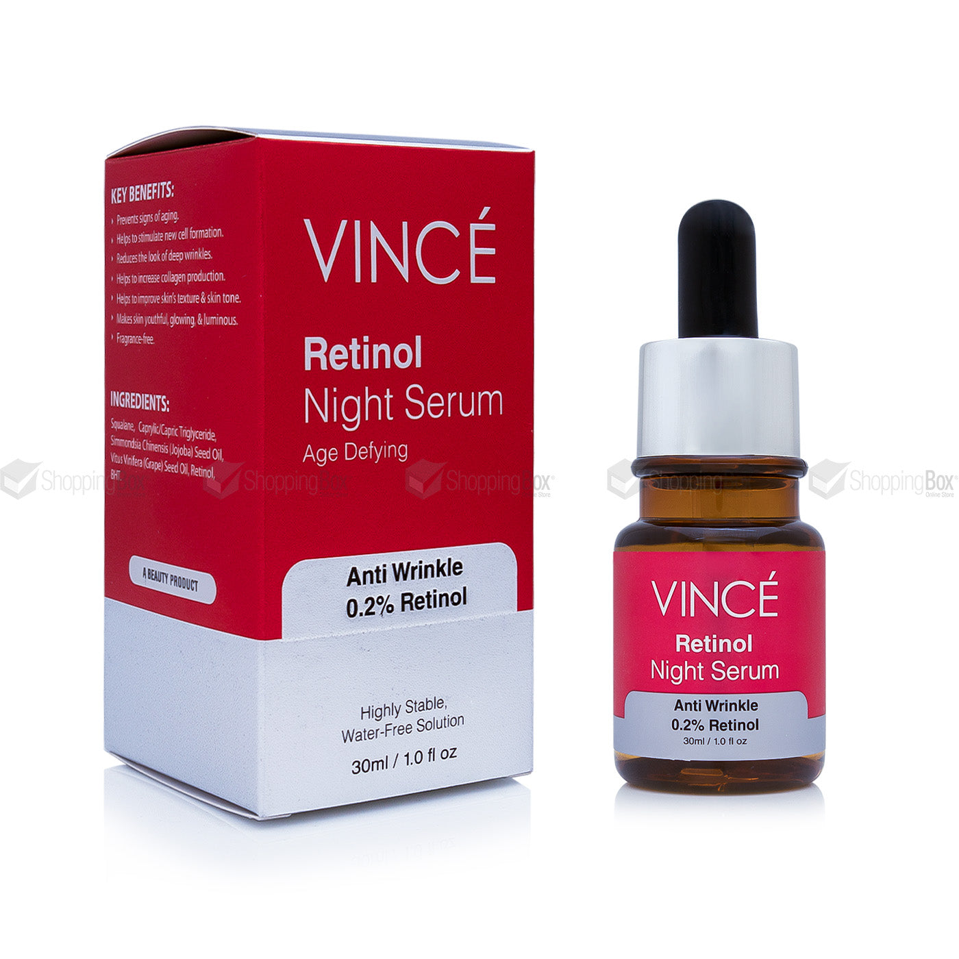 Vince Retinol Night Serum – Anti-Wrinkle & Age-Defying – 30ml ...